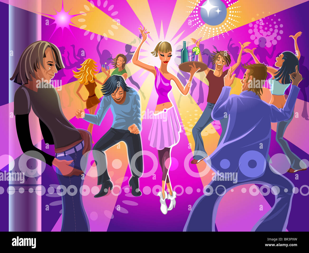Socialising Cartoon High Resolution Stock Photography and Images - Alamy