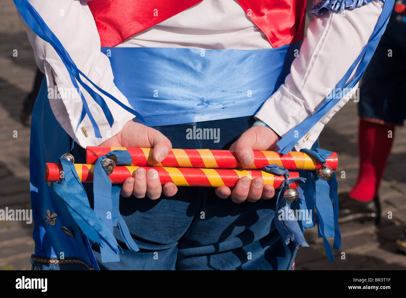 Ripon City Morris dance side - Morris sticks Stock Photo - Alamy