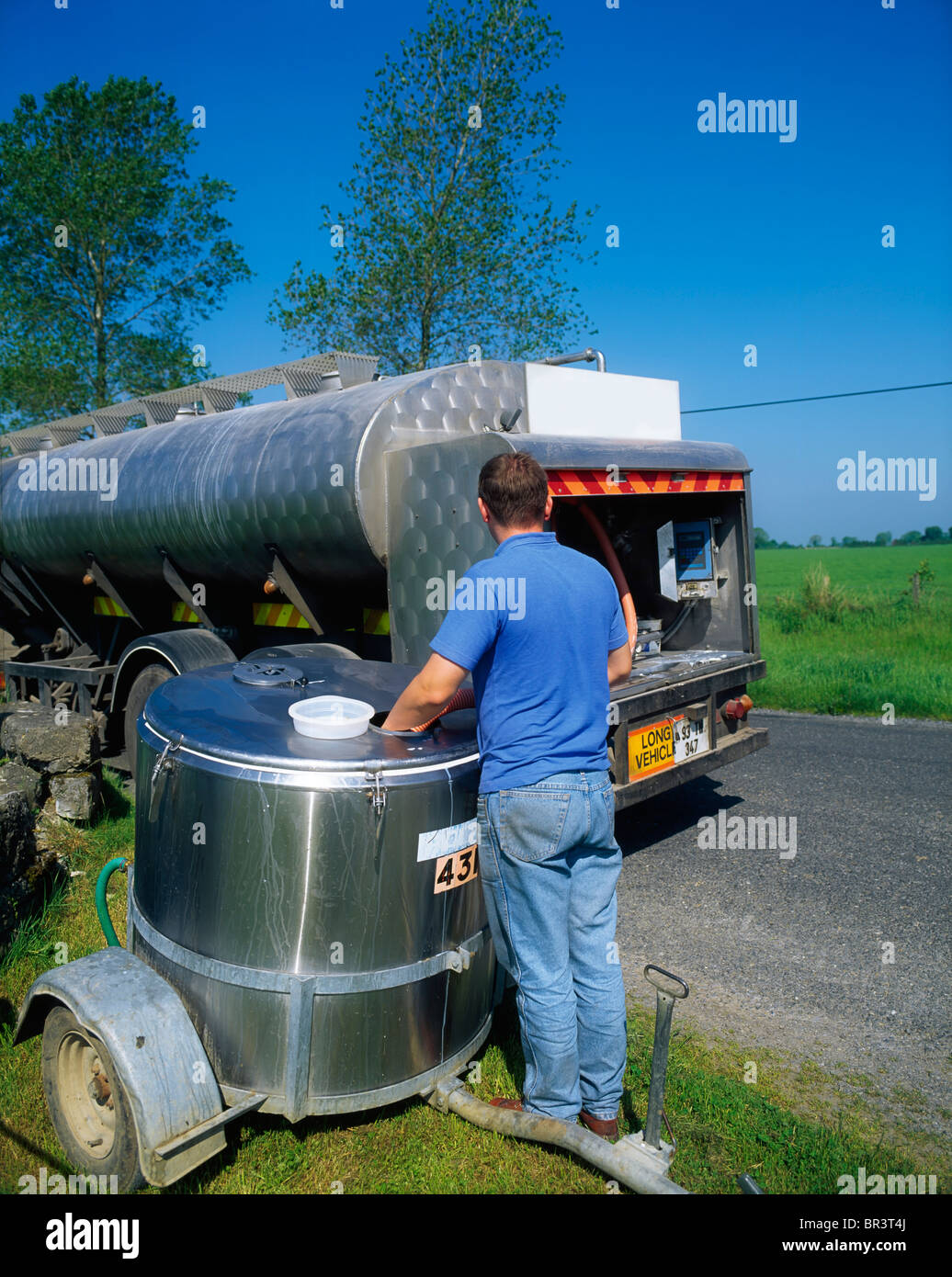 Farmer milk containers hi-res stock photography and images - Alamy