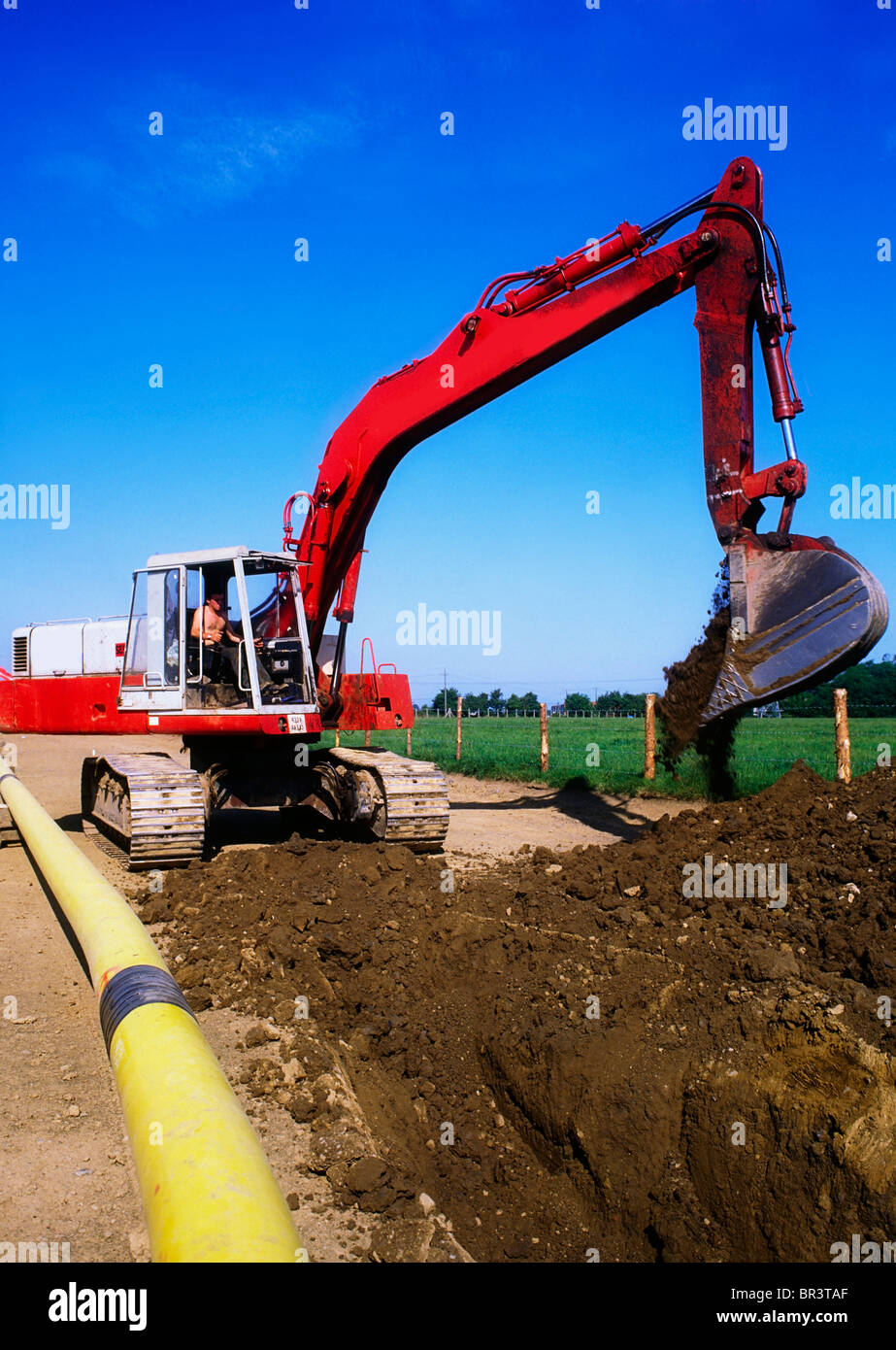 Ireland, Gas, Pipeline Construction Stock Photo - Alamy
