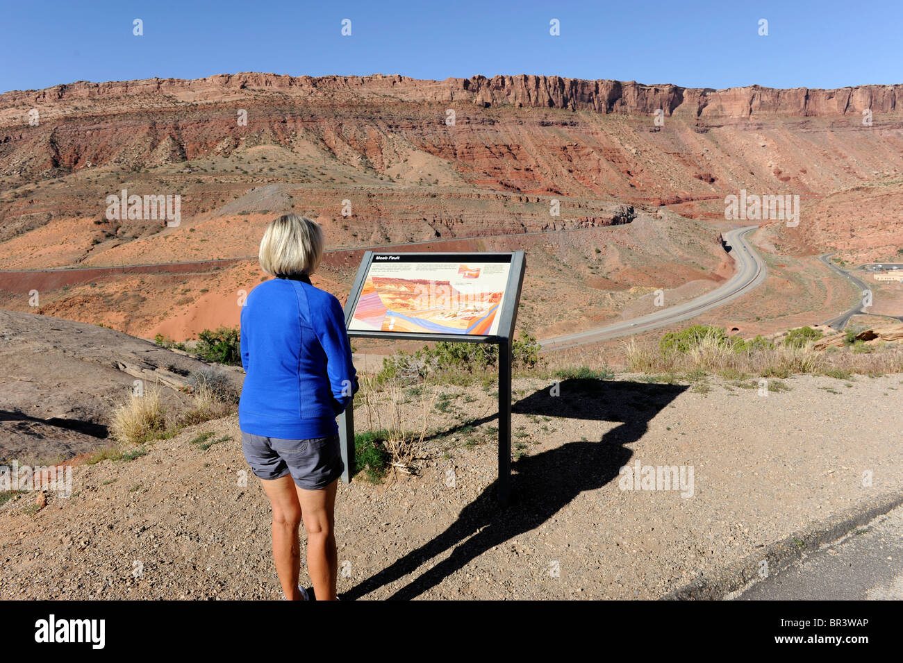 Moab Fault Arches National Park Utah Stock Photo - Alamy