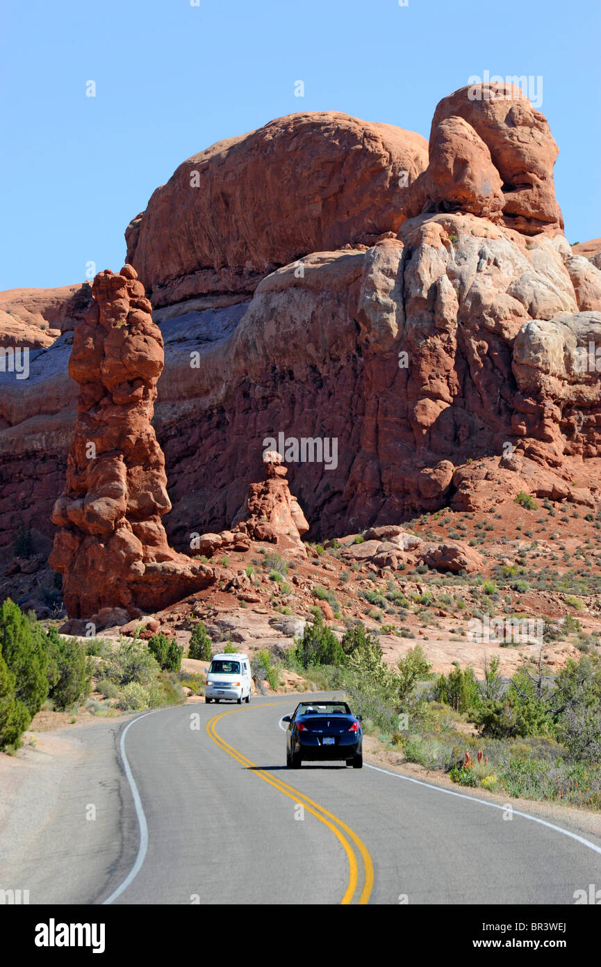 Landmark Landscapes Arches National Park Moab Utah Stock Photo - Alamy