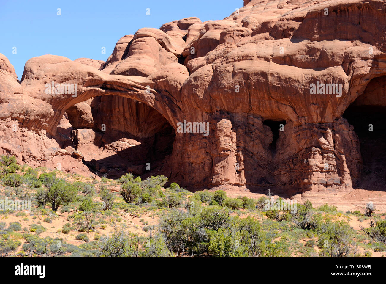 Double Arch Arches National Park Moab Utah Stock Photo - Alamy