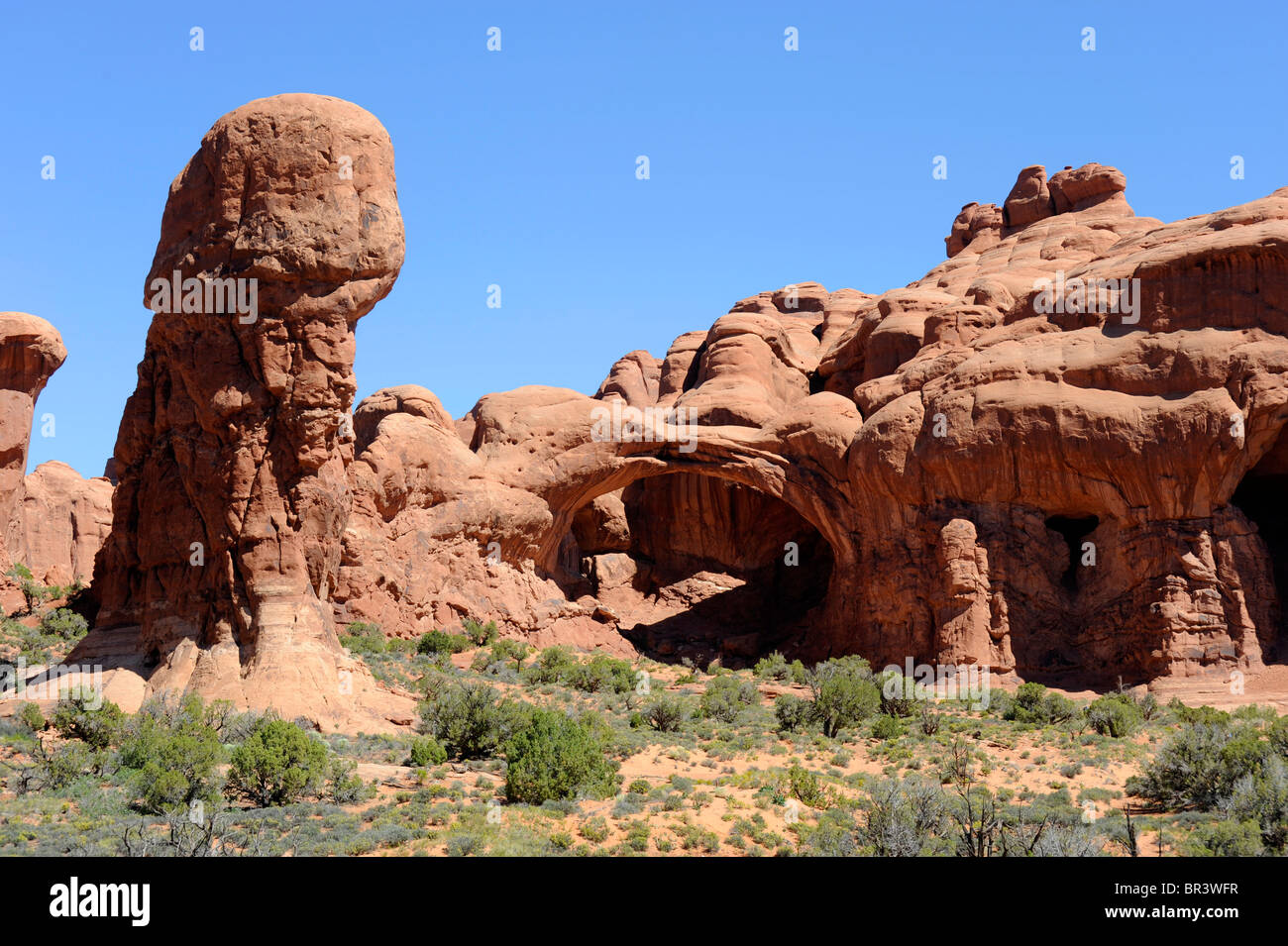 Double Arch Arches National Park Moab Utah Stock Photo - Alamy