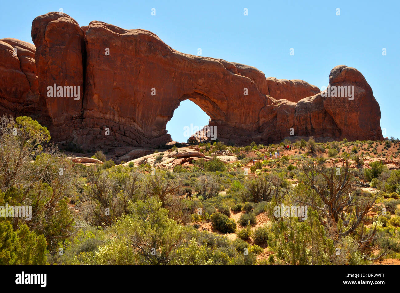 The North and South Window Sections Arches National Park Moab Utah ...