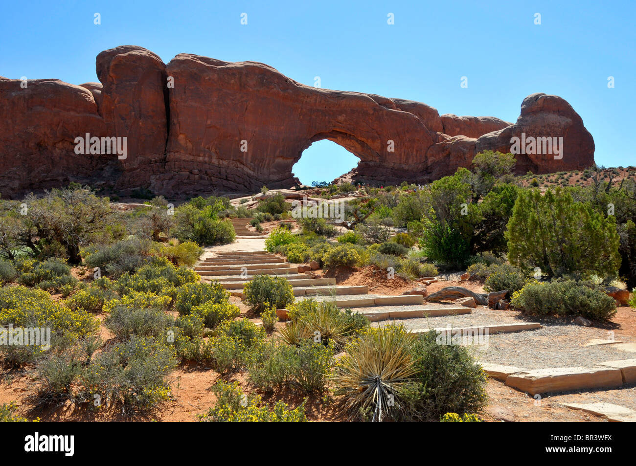 The North and South Window Sections Arches National Park Moab Utah ...