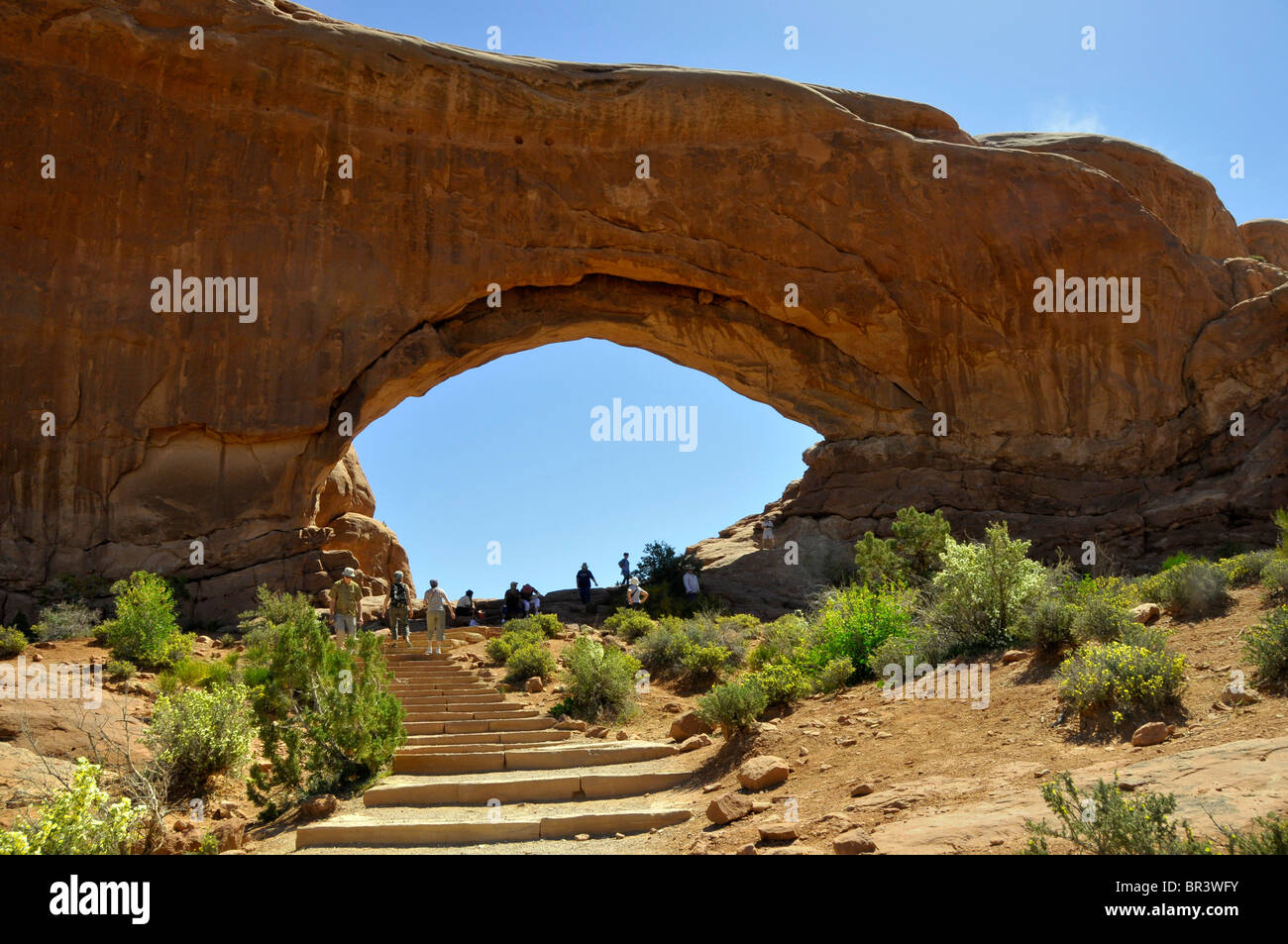 The North and South Window Sections Arches National Park Moab Utah ...