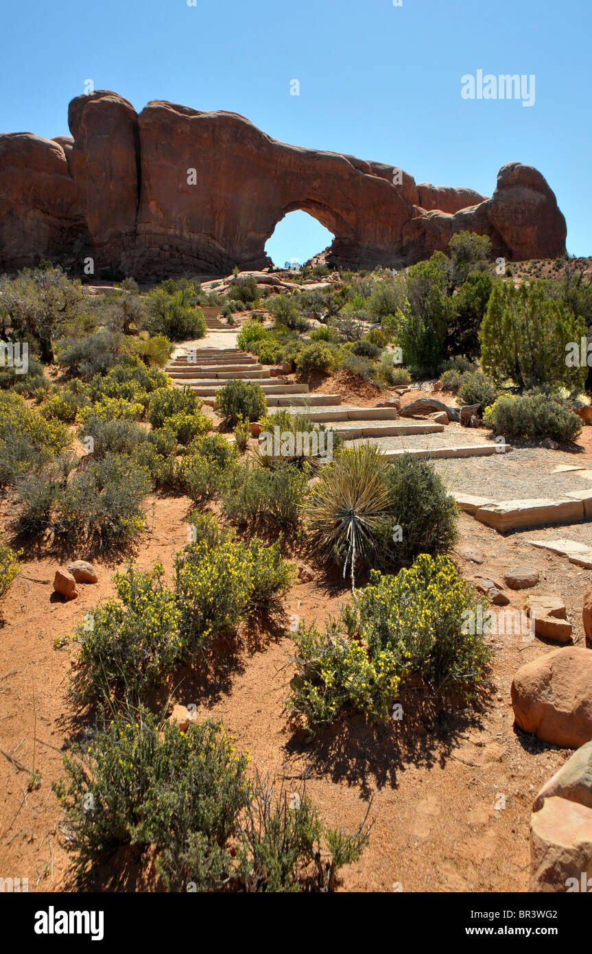 The North and South Window Sections Arches National Park Moab Utah ...