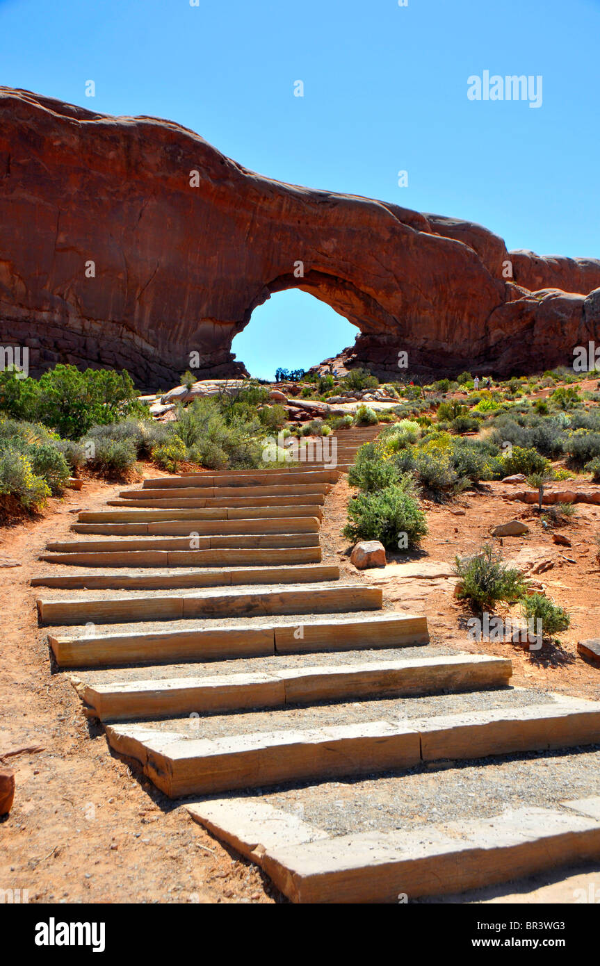 The North and South Window Sections Arches National Park Moab Utah ...