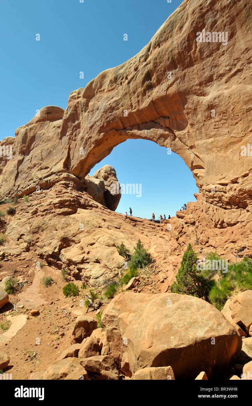 The North and South Window Sections Arches National Park Moab Utah ...