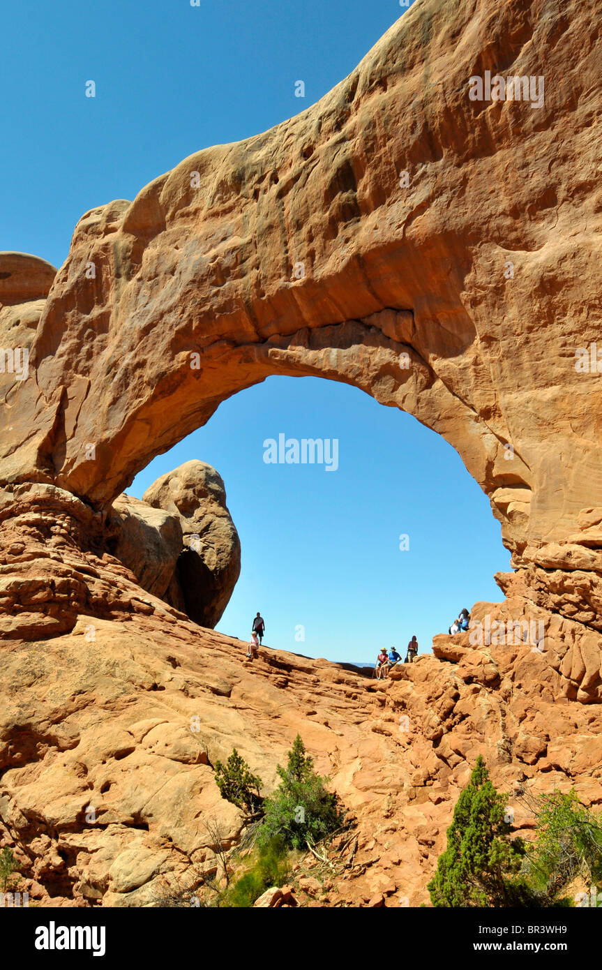 The North and South Window Sections Arches National Park Moab Utah ...