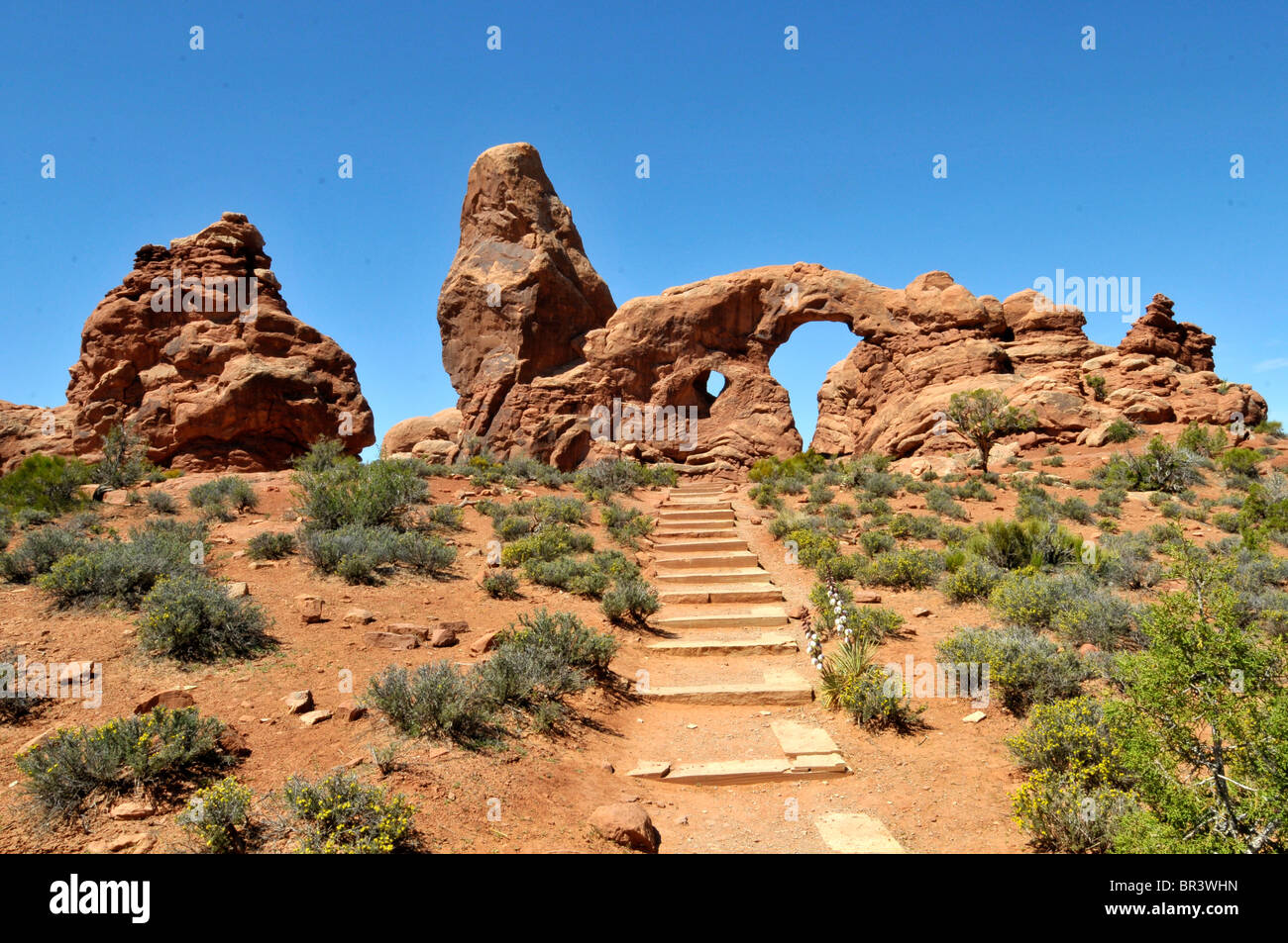 Turret Arch Arches National Park Moab Utah Stock Photo - Alamy