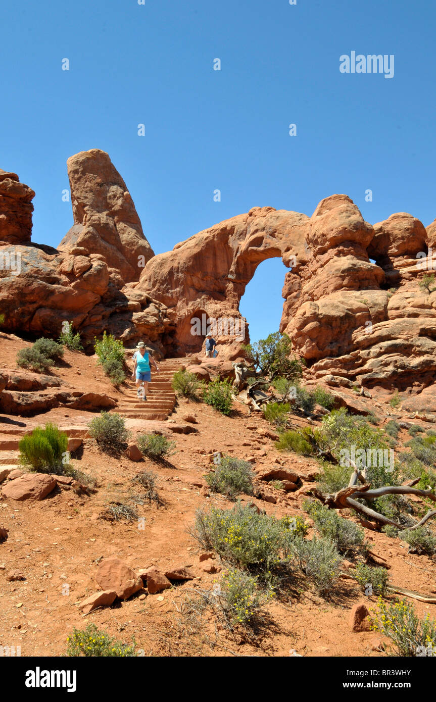 Turret Arch Arches National Park Moab Utah Stock Photo - Alamy