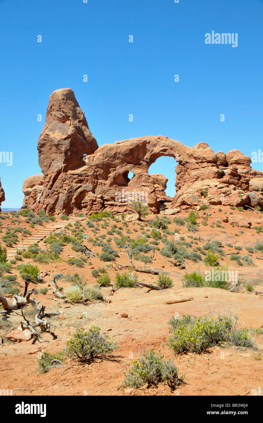 Turret Arch Arches National Park Moab Utah Stock Photo - Alamy