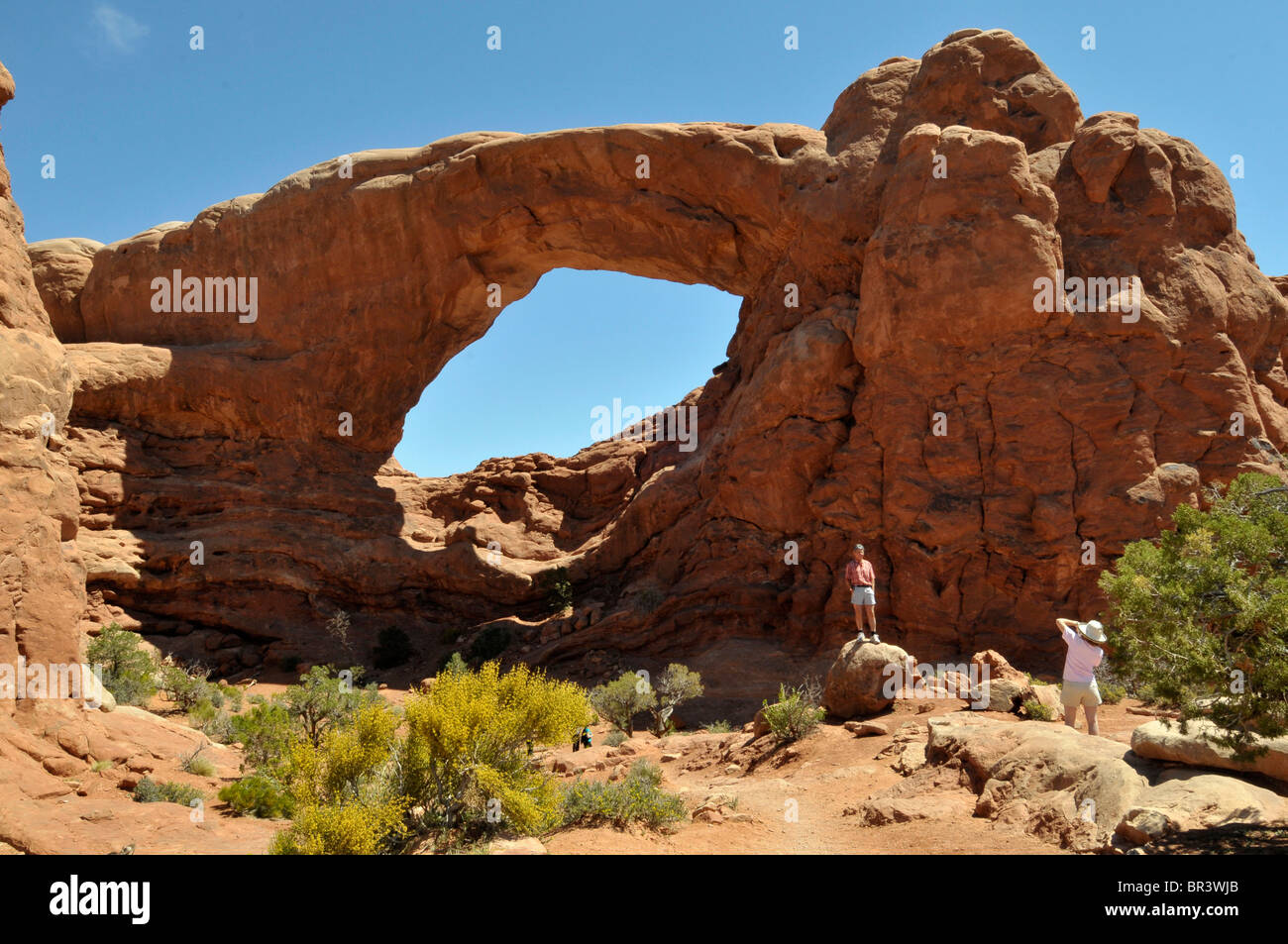 The North and South Window Sections Arches National Park Moab Utah ...