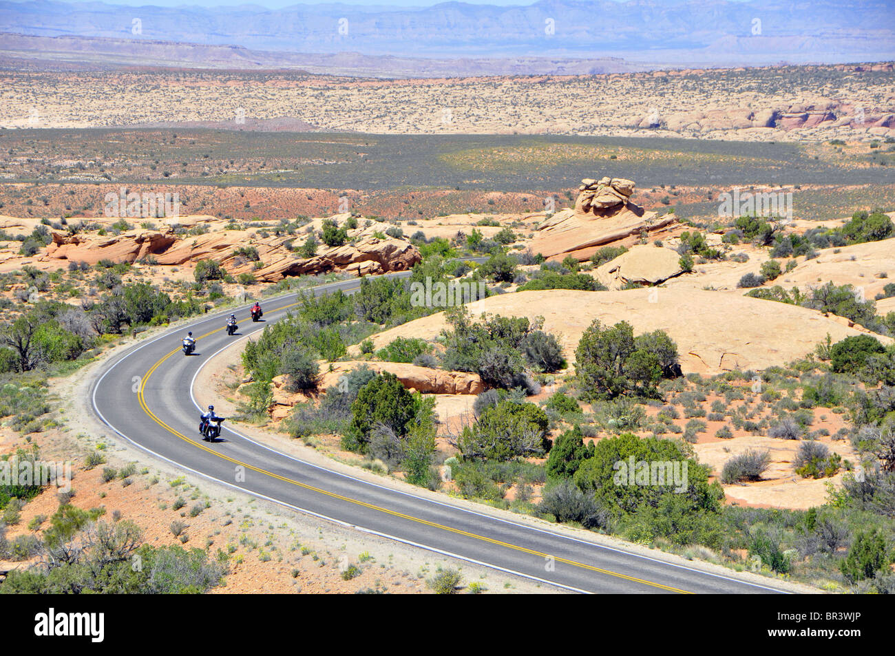 Motocyclists Arches National Park Moab Utah Stock Photo - Alamy