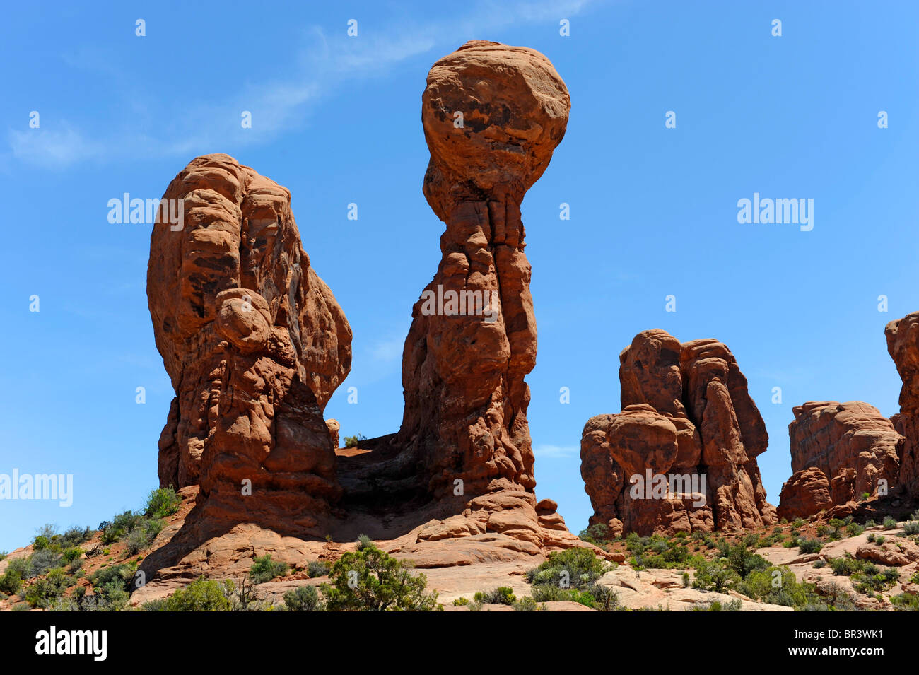 Landmark Landforms Arches National Park Moab Utah Stock Photo - Alamy