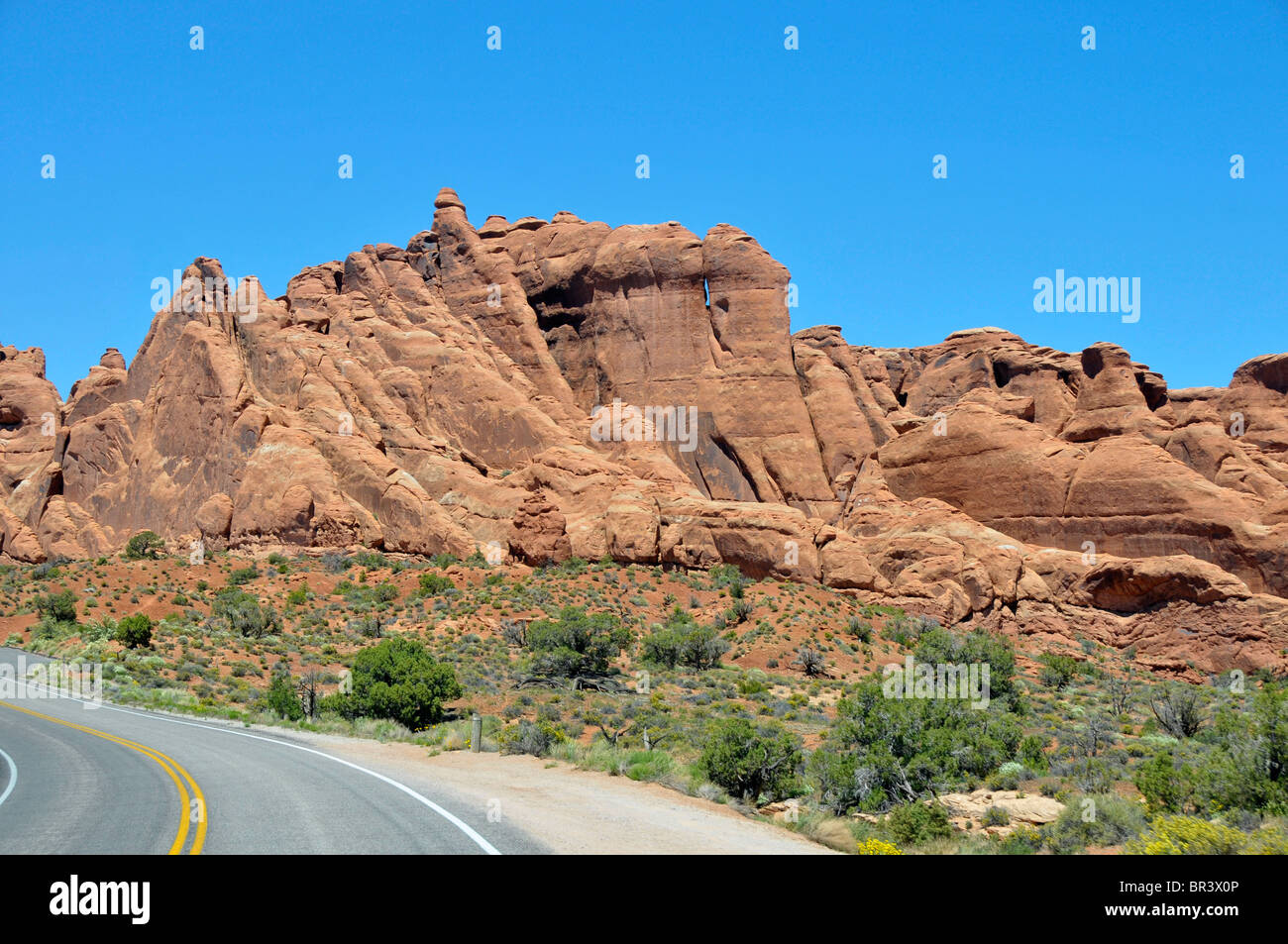 Landmark Landforms Arches National Park Moab Utah Stock Photo - Alamy