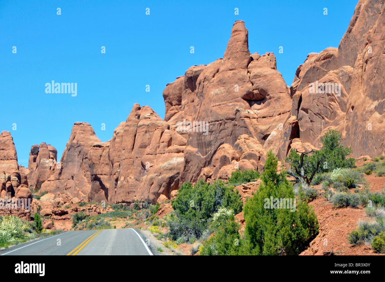 Landmark Landforms Arches National Park Moab Utah Stock Photo - Alamy