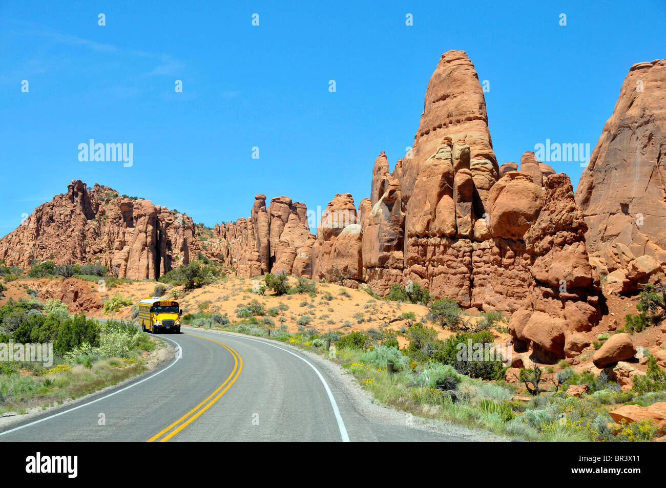 Landmark Landforms Arches National Park Moab Utah Stock Photo - Alamy
