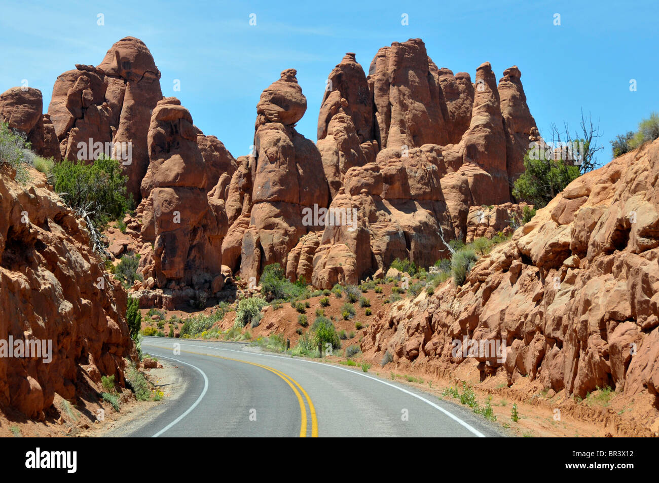 Landmark Landforms Arches National Park Moab Utah Stock Photo - Alamy