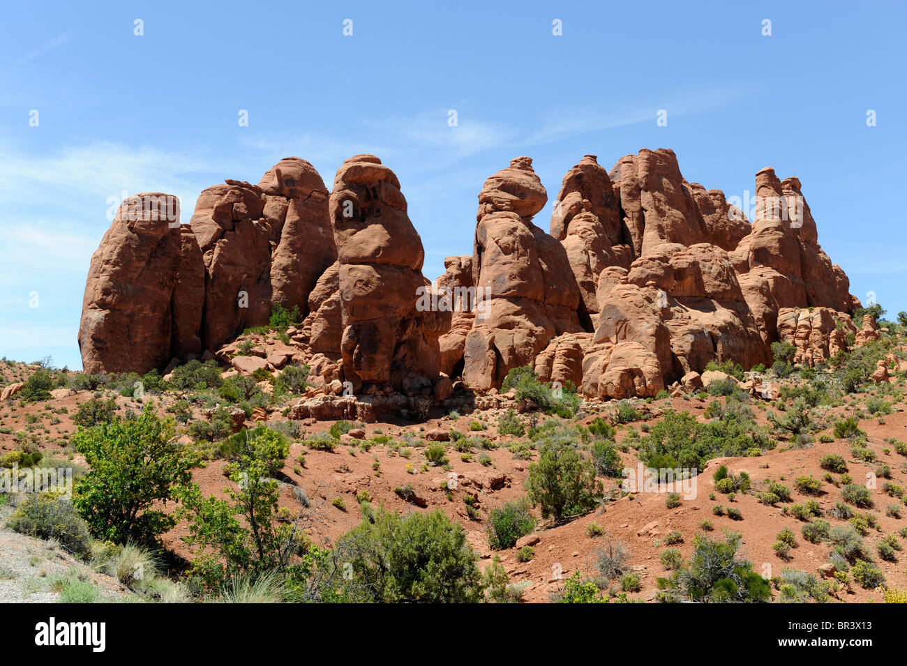 Landmark Landforms Arches National Park Moab Utah Stock Photo - Alamy