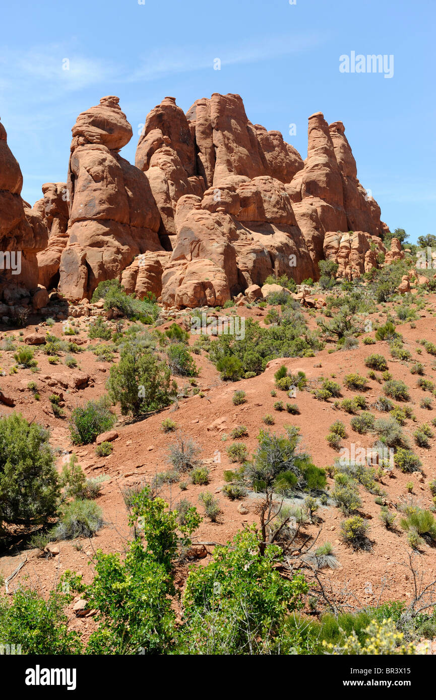 Landmark Landforms Arches National Park Moab Utah Stock Photo - Alamy