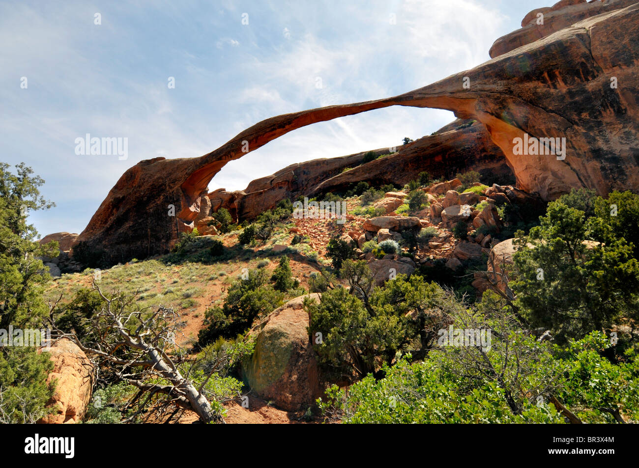 Landscape Arch Devil's Garden Area Arches National Park Moab Utah Stock ...