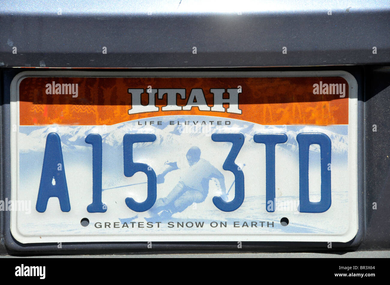 Utah License Plate Stock Photo - Alamy