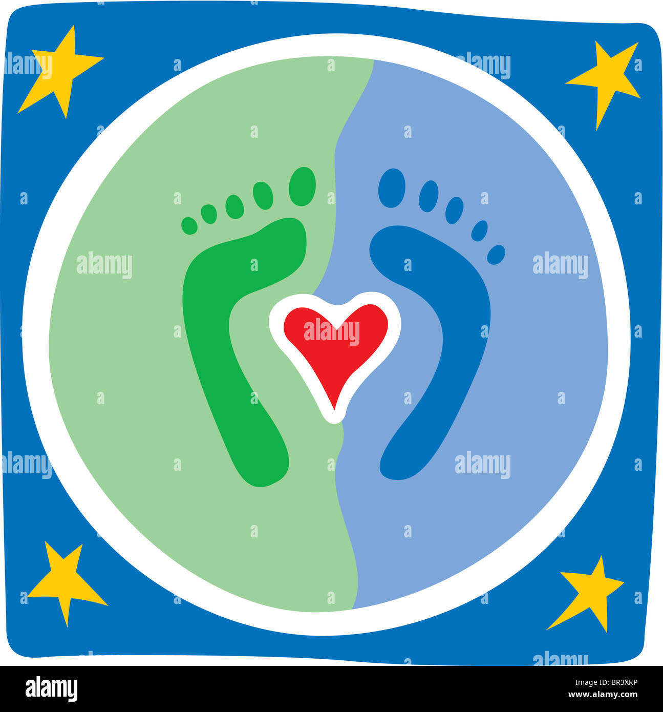 Globe at her feet hi-res stock photography and images - Alamy