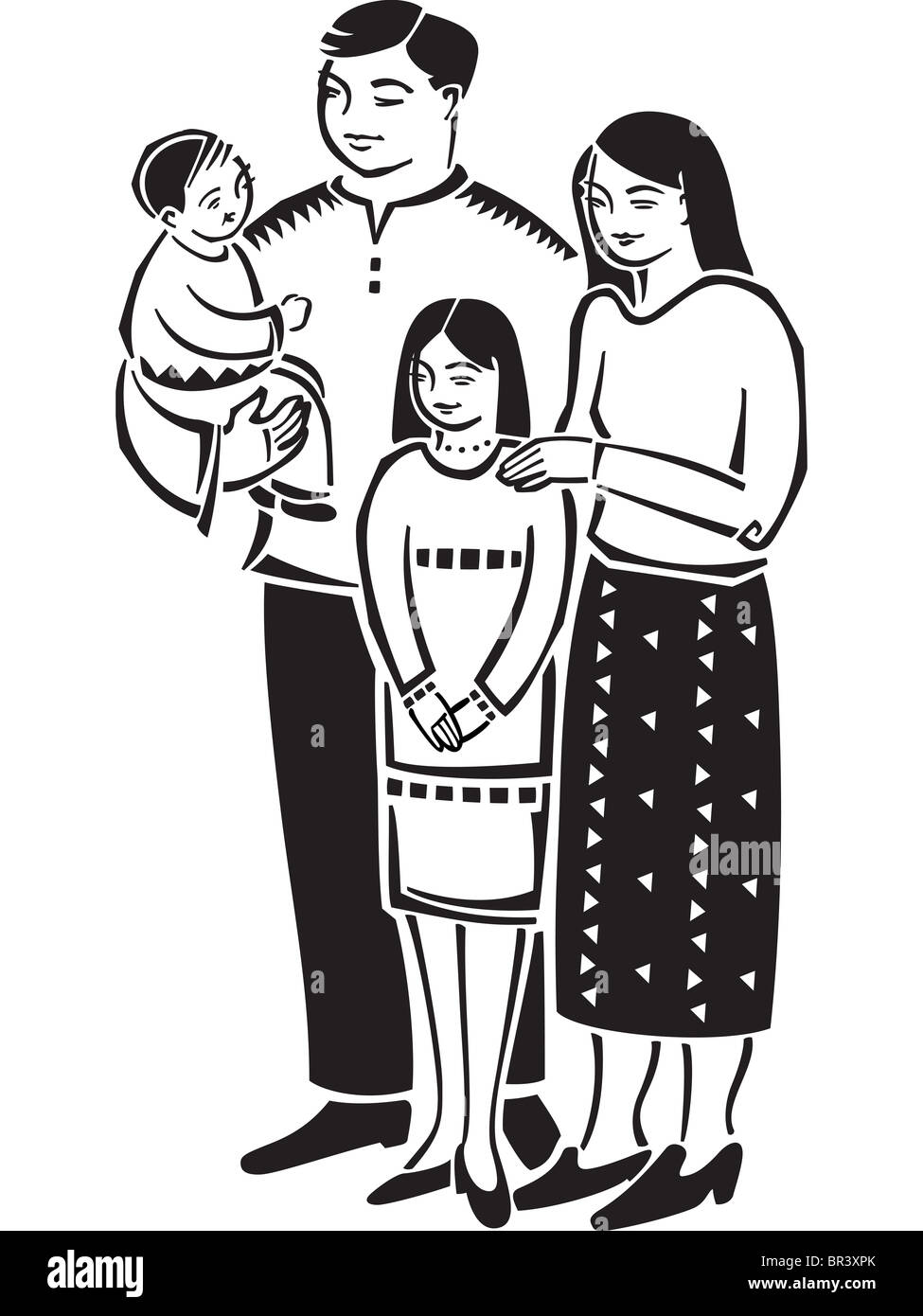 Mother daughter loving outline hi-res stock photography and images - Alamy