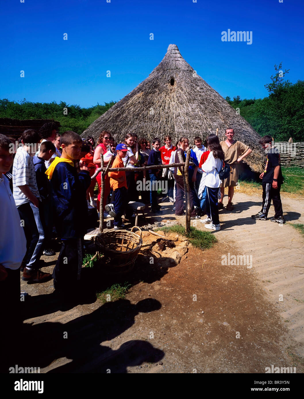Quin, Co Clare, Ireland, Craggaunowen Project Stock Photo - Alamy