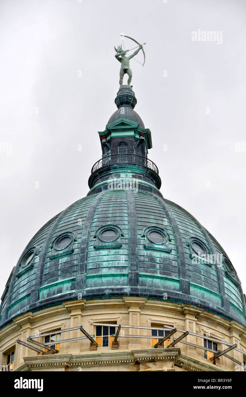 State Capitol Building Dome Topeka Kansas Stock Photo - Alamy