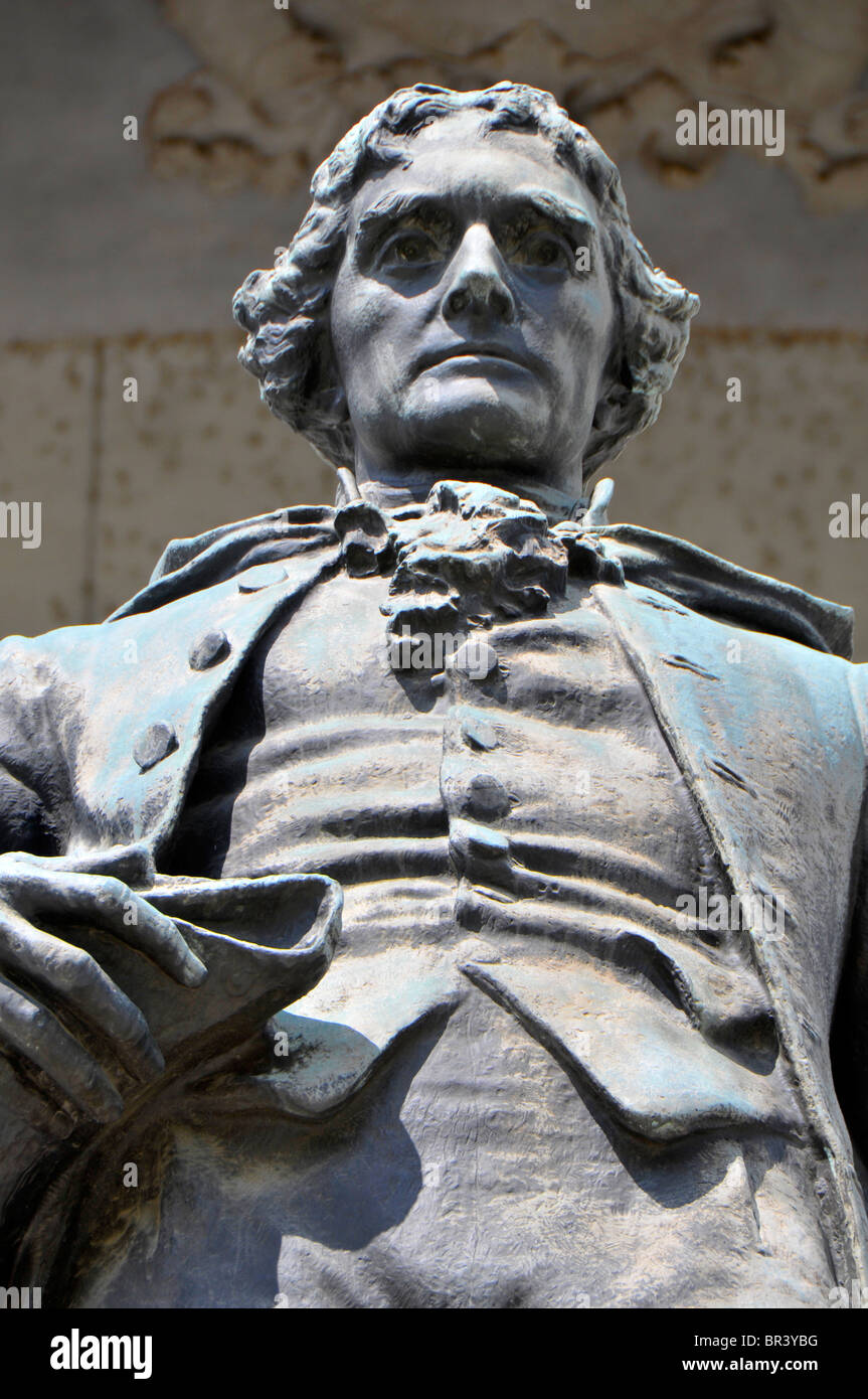 Statue of Thomas Jefferson in front of State Capitol Jefferson City ...