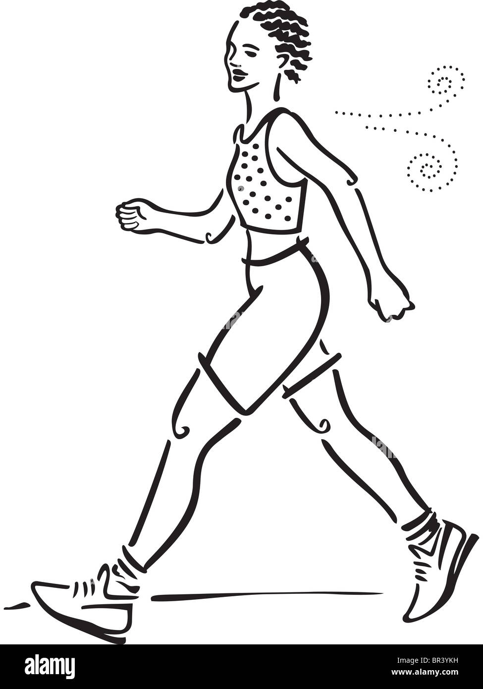 Brisk walking exercise Black and White Stock Photos & Images - Alamy