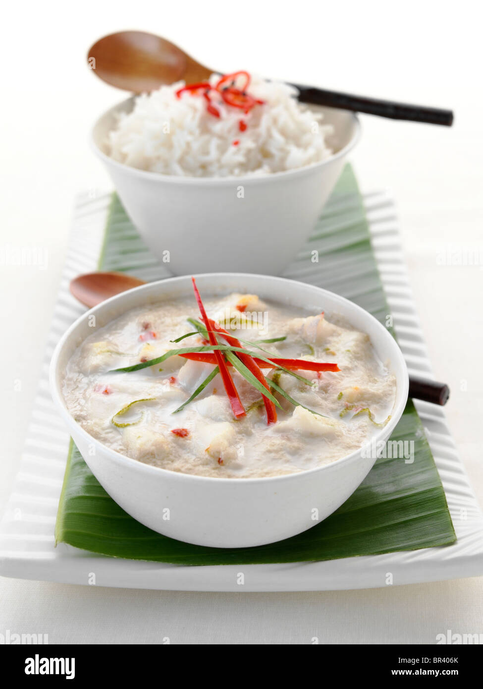 Individual portion of Fish Amok Cambodian cuisine Stock Photo - Alamy