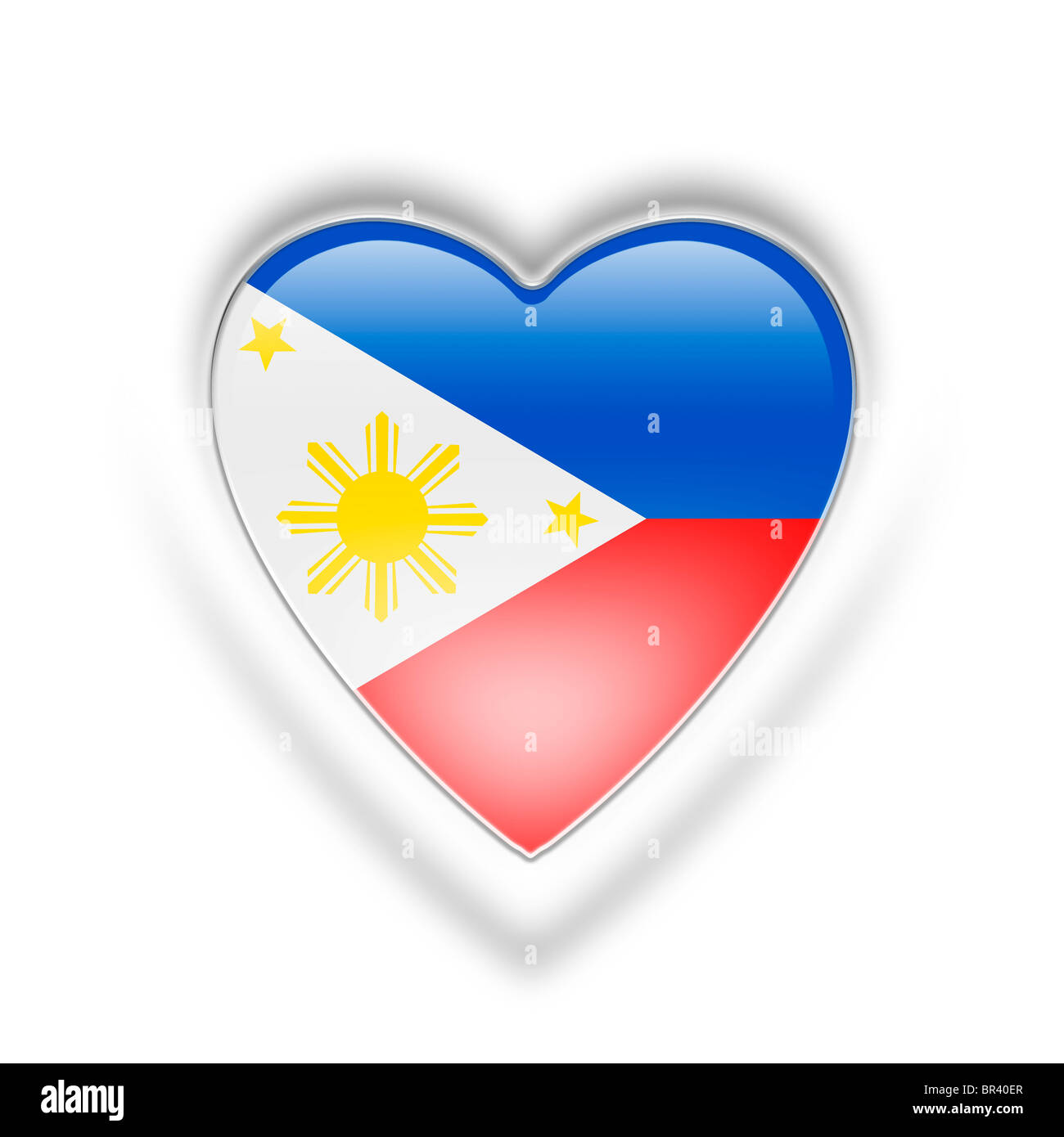 The flag of philippines Cut Out Stock Images & Pictures - Alamy