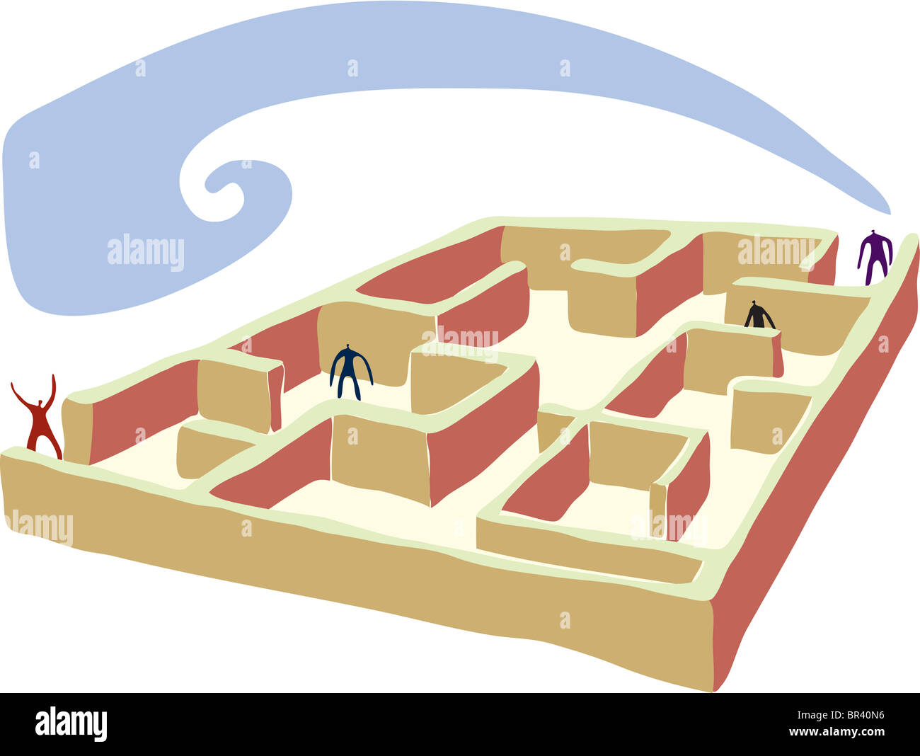 Decision making maze hi-res stock photography and images - Alamy