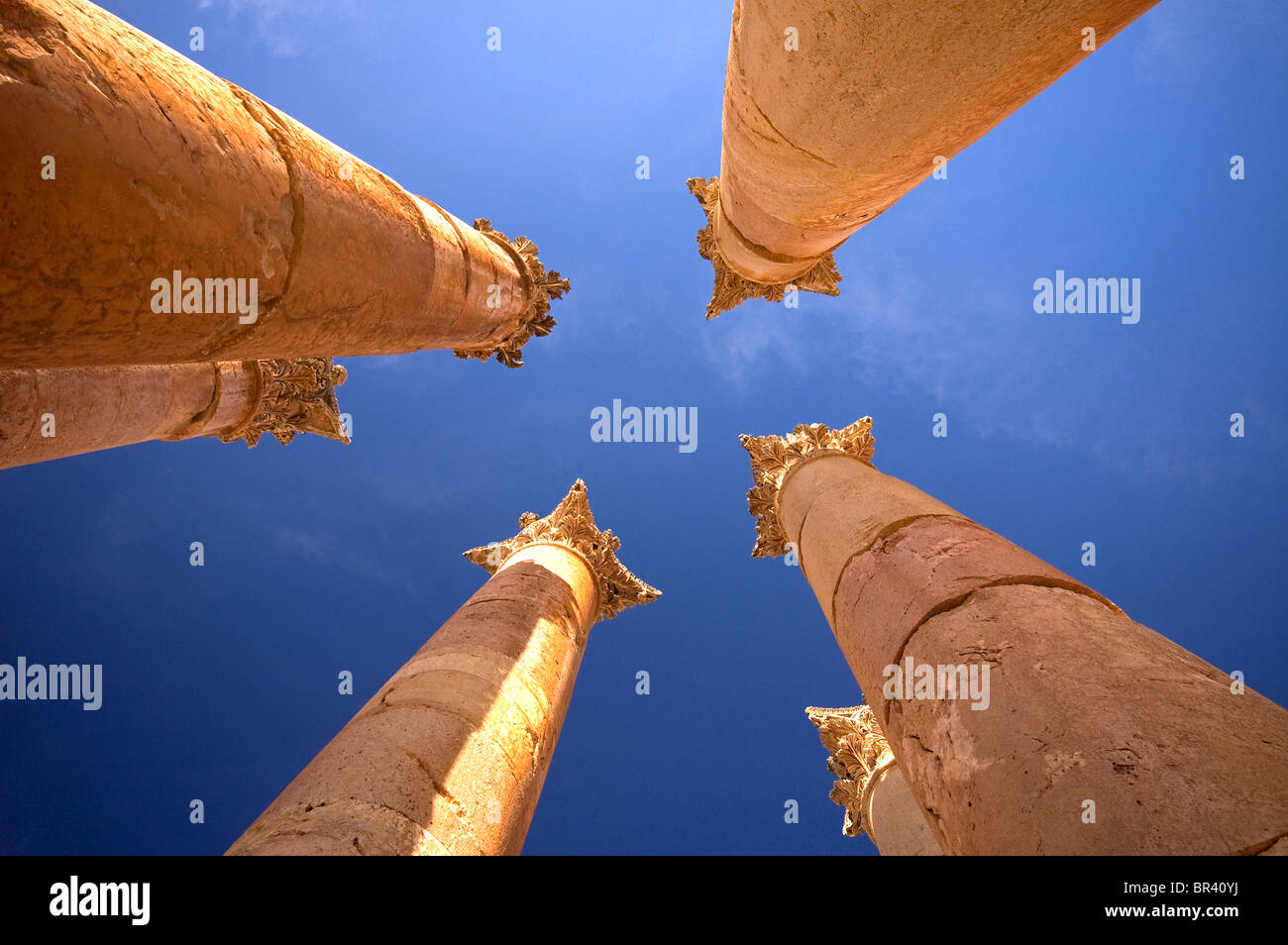 Pillars in Jordan Stock Photo - Alamy