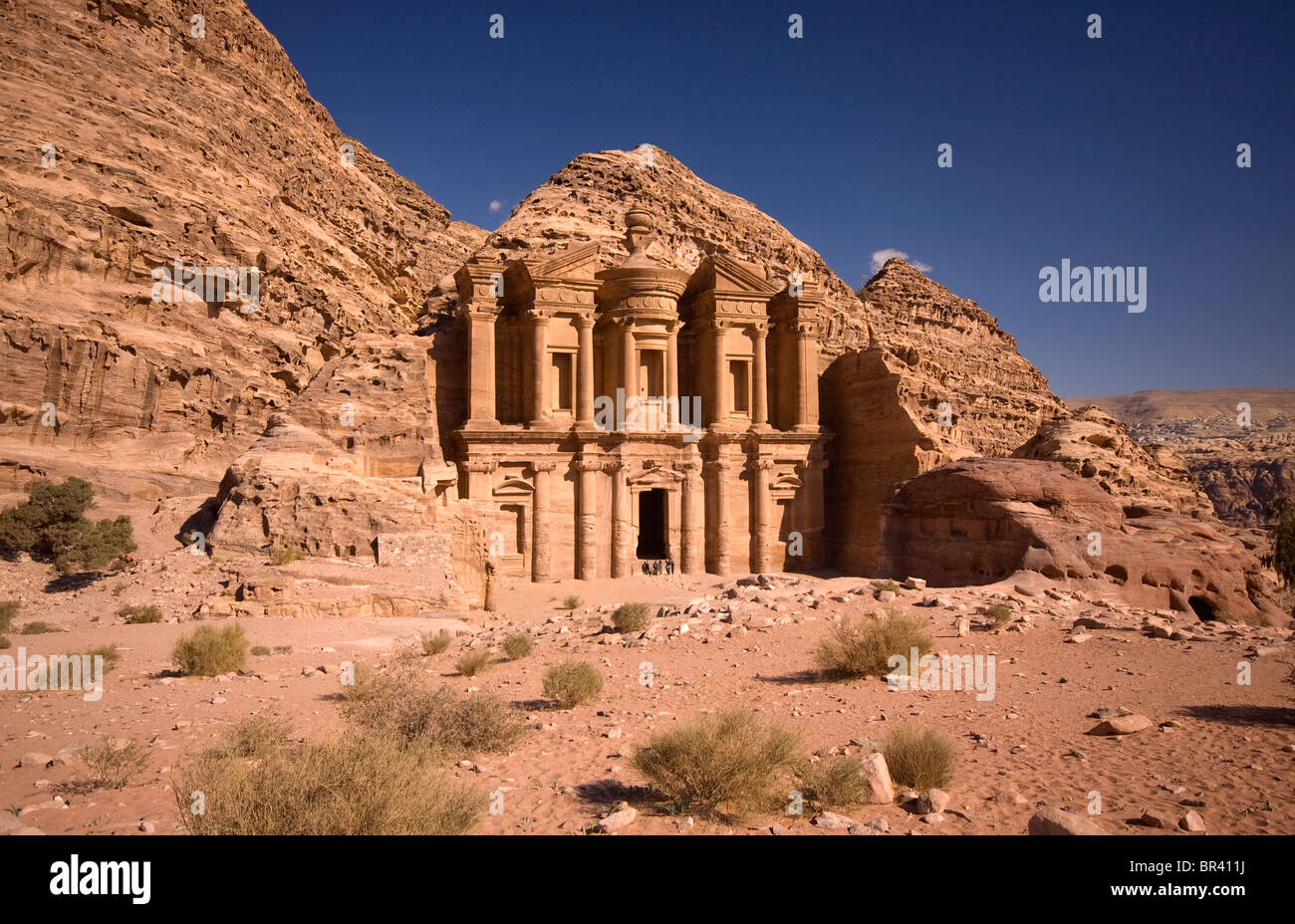 The Monastery at Petra in Jordan Stock Photo - Alamy