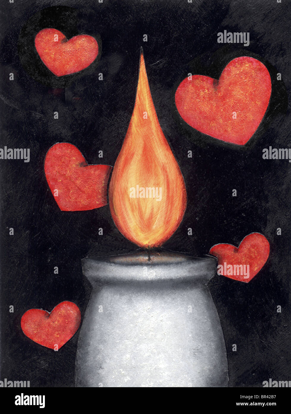 Fire burning drawing hi-res stock photography and images - Alamy