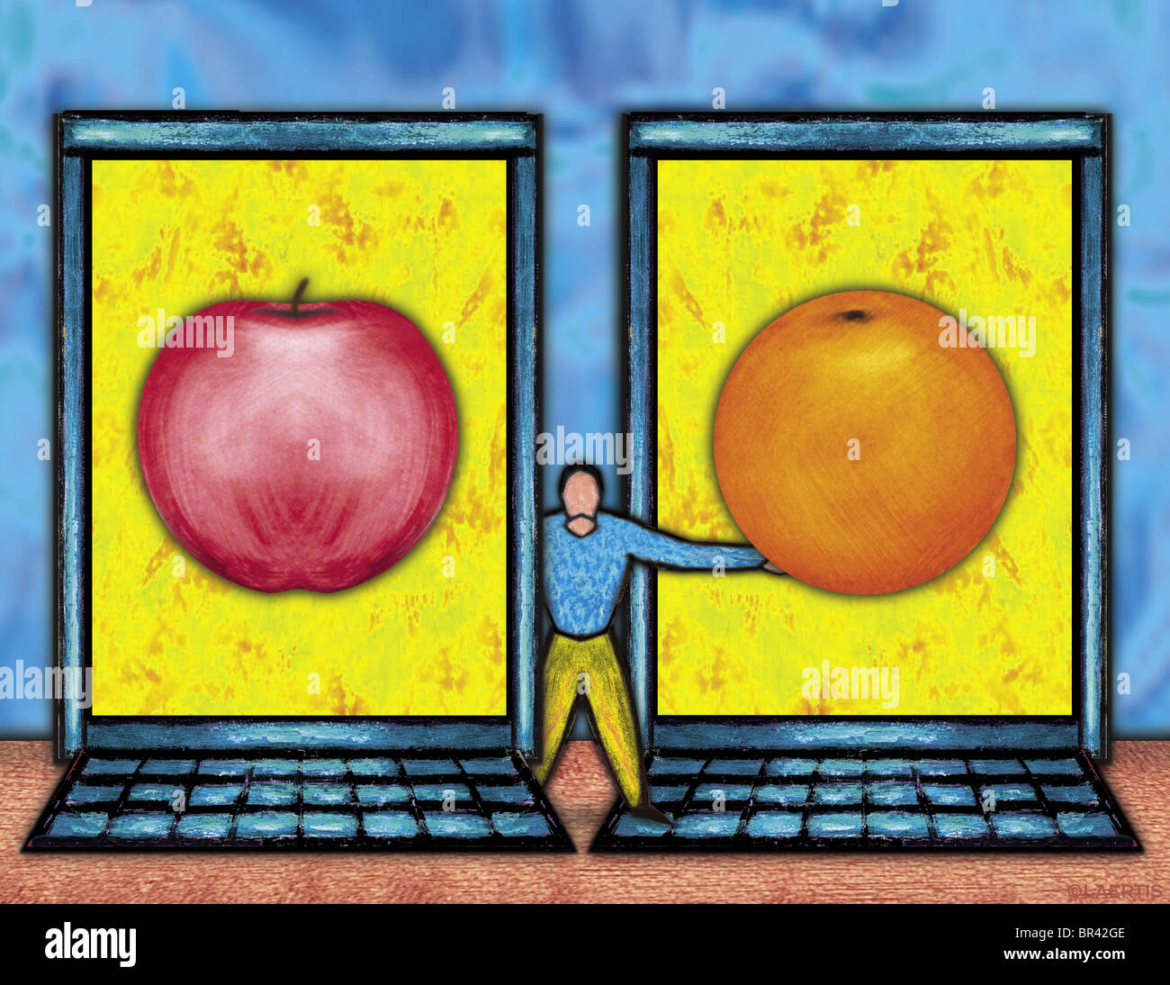 Two small apples hi-res stock photography and images - Alamy