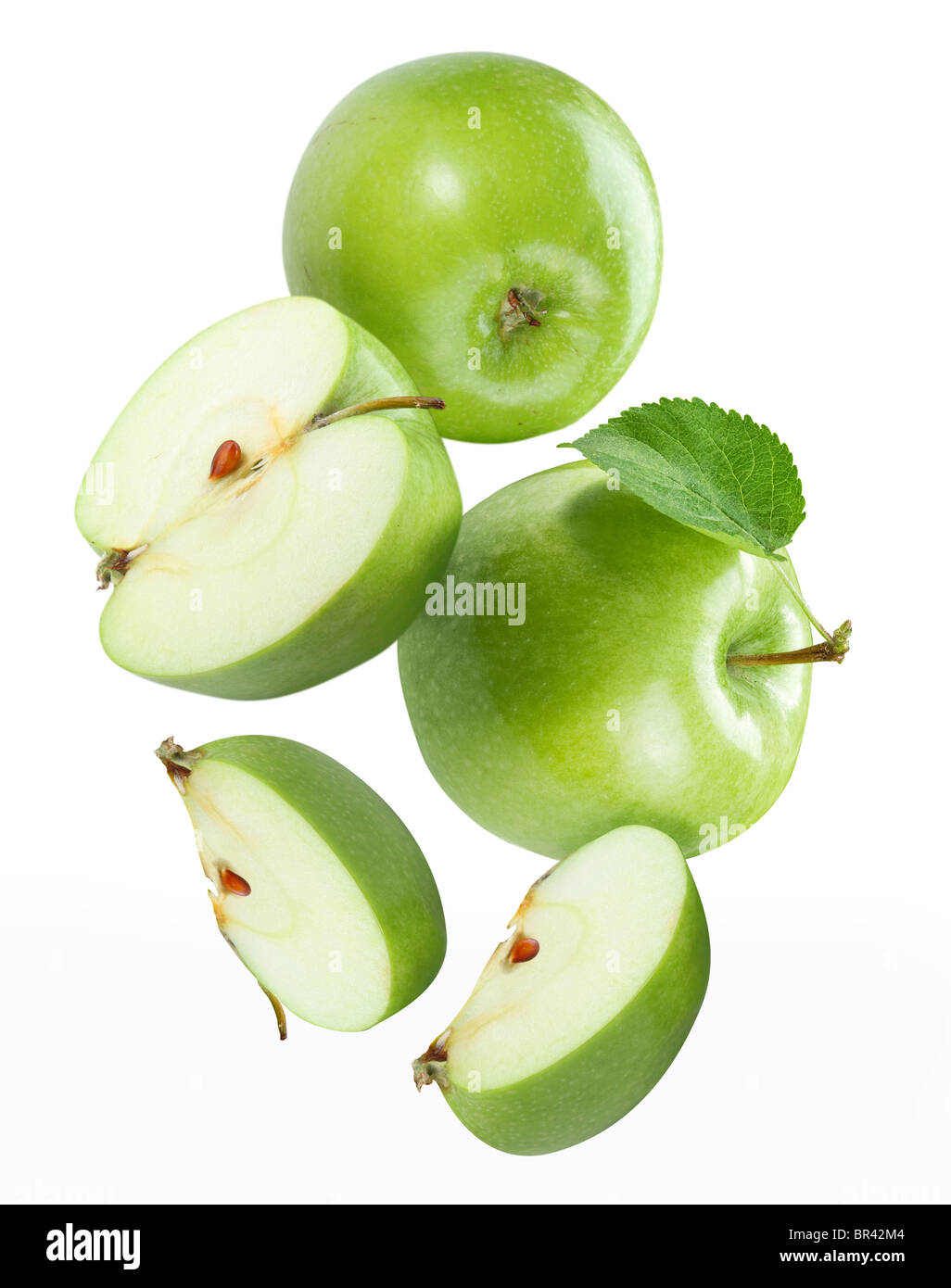 Apple half Cut Out Stock Images & Pictures - Alamy