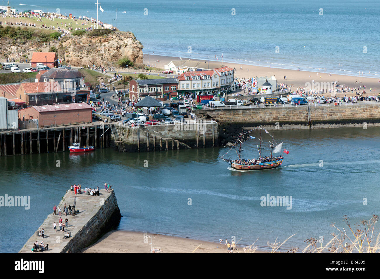 View of whitby and river esk hi-res stock photography and images - Alamy