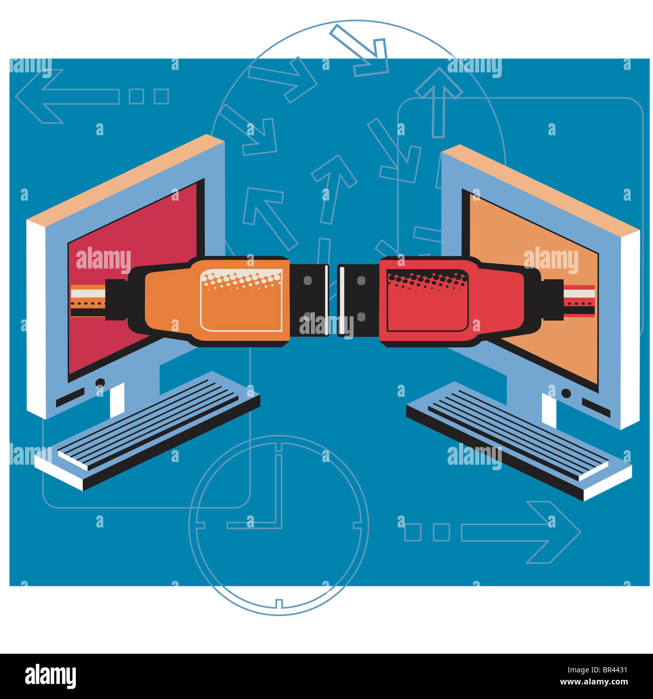 Interconnected computers hi-res stock photography and images - Alamy