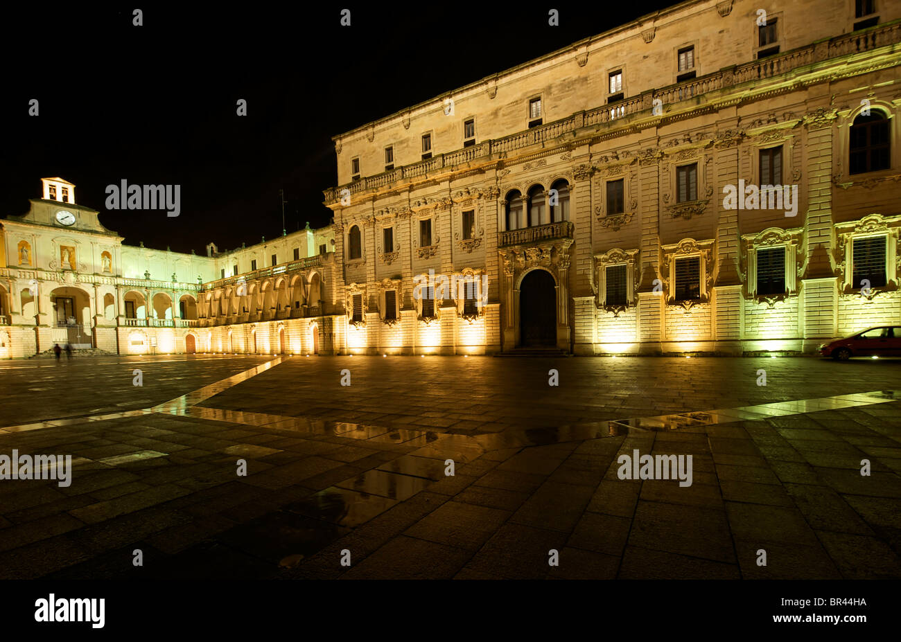 Lecce, Cathedral square: seminario building Stock Photo - Alamy