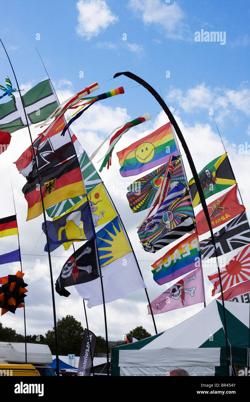 Flags tents hi-res stock photography and images - Alamy