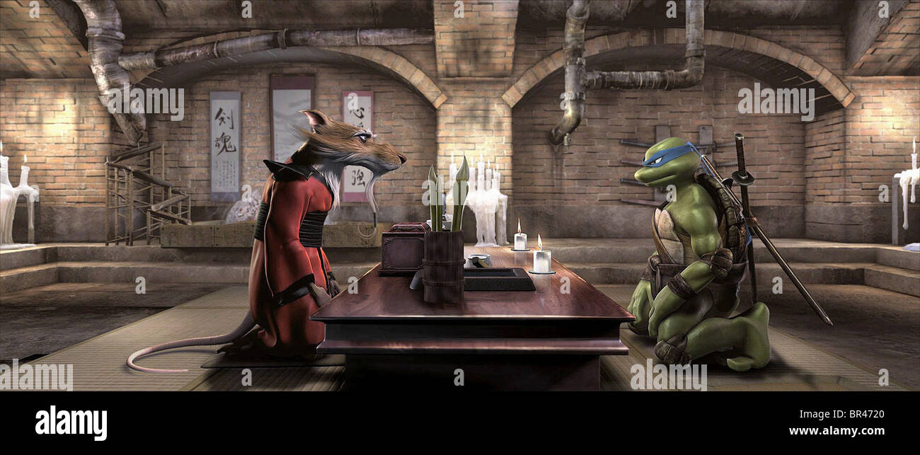 SPLINTER & LEONARDO TEENAGE MUTANT NINJA TURTLES; TMNT (2007 Stock ...