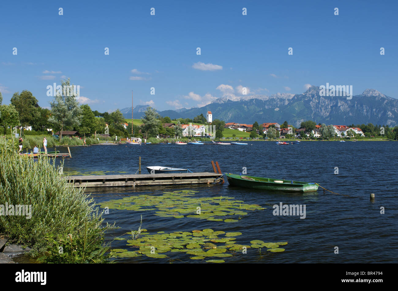 Hopfensee and Hopfen am See, Bavaria, Germany, Europe Stock Photo - Alamy