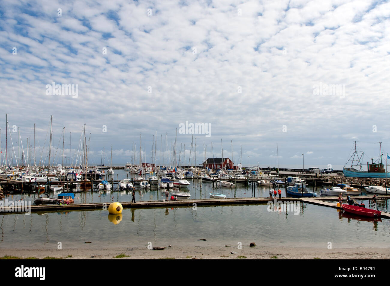 Ballen harbor at Samsoe Denmark Stock Photo - Alamy